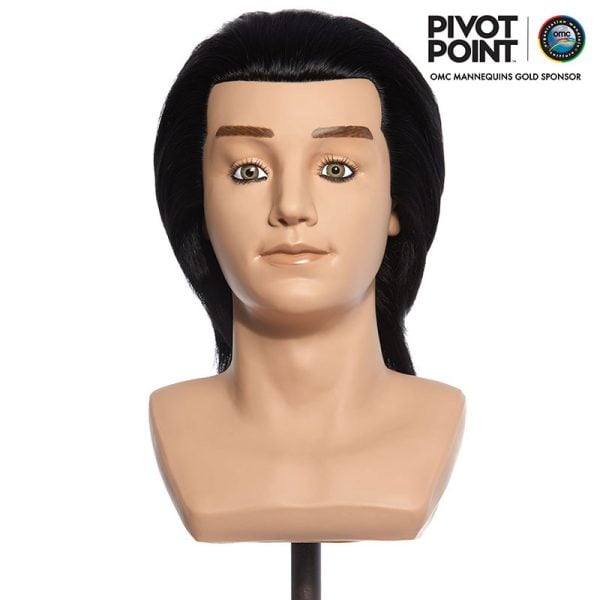 Theo - 100% Natural Hair Mannequin - Pivot Point International