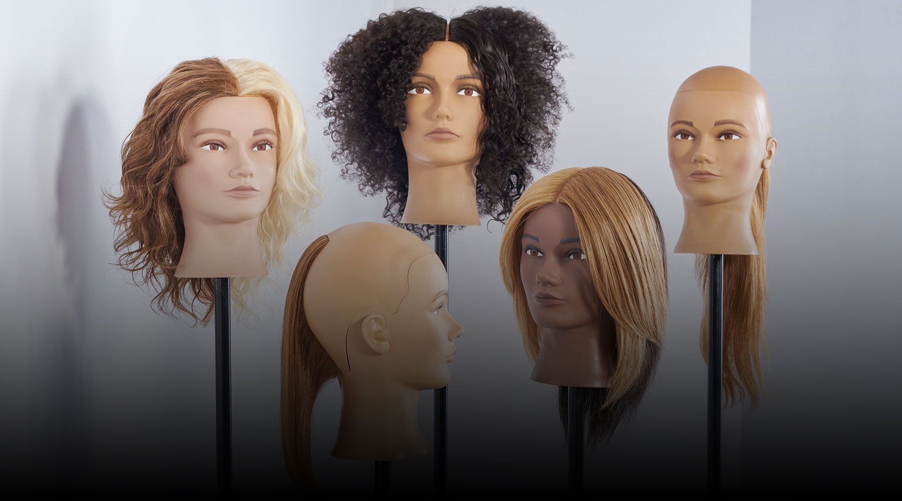 Human Hair Mannequin Heads - Pivot Point International